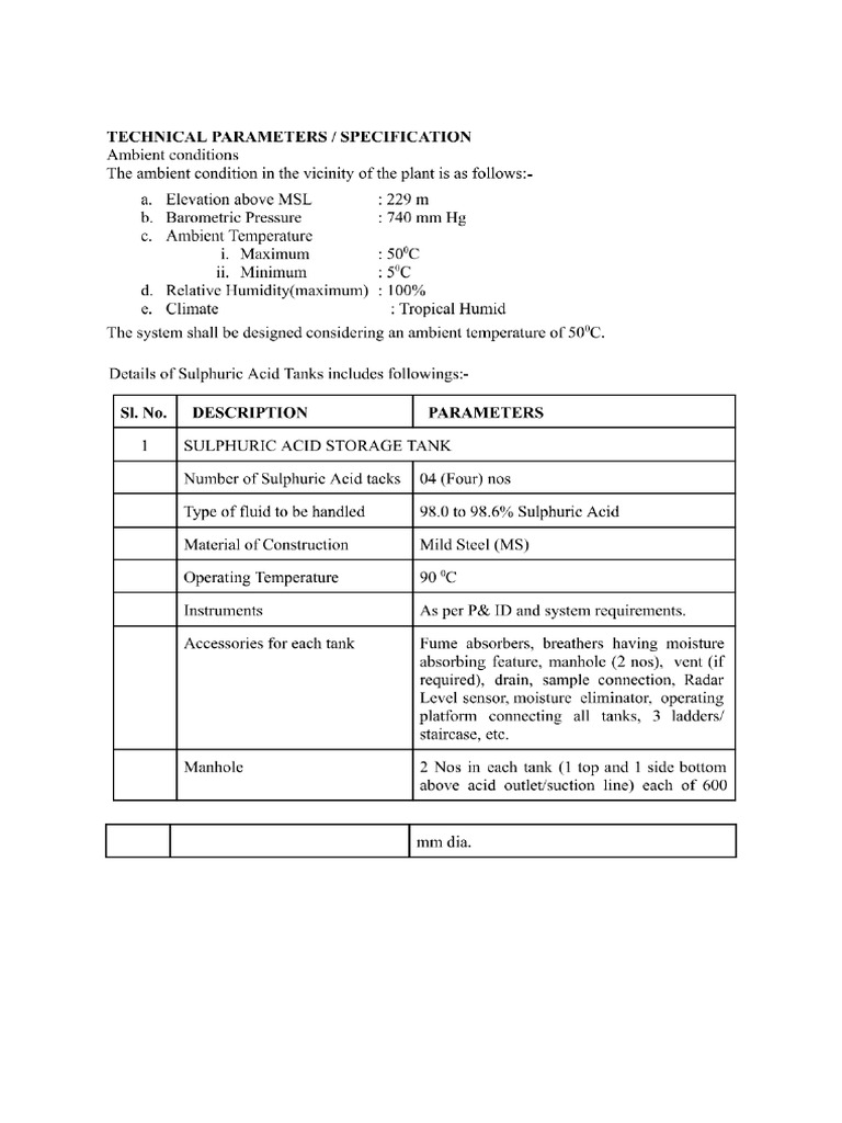 Tank and Allied Work | PDF