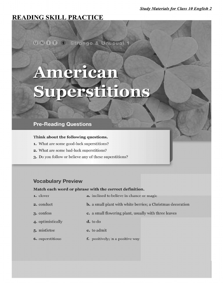 10 Anh Reading - For - The - Real - World - 1 Unit 1.1 28.3 | PDF