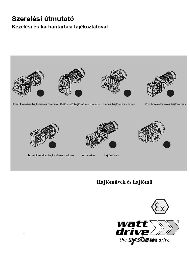 watt-drive-hajtomuves-villanymotor-karbantartasi-utmutato-hu-en | PDF