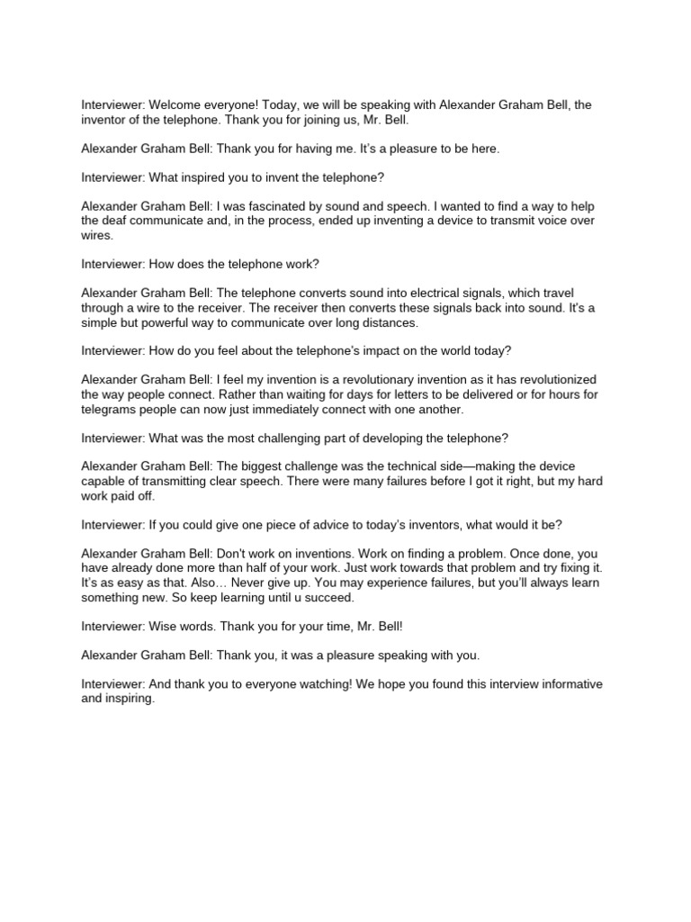 History Interview Pdf