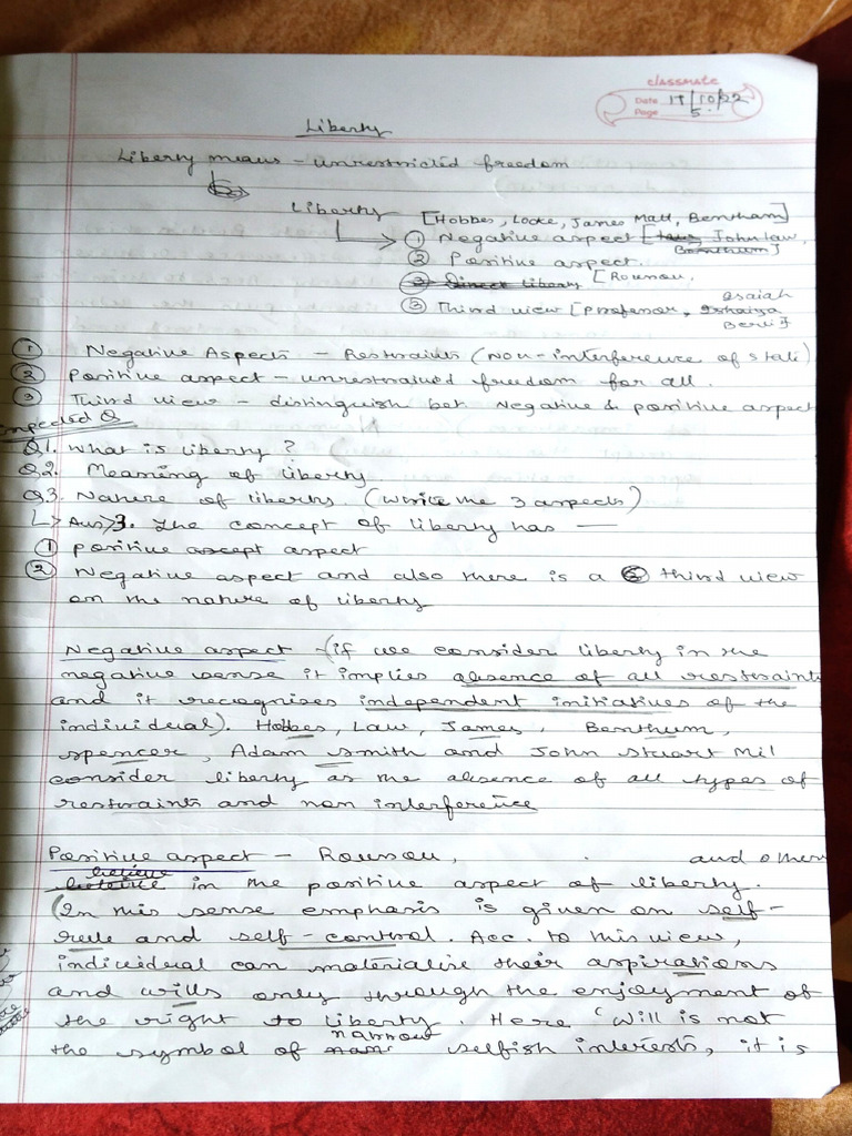 Liberty Political Science Notes | PDF
