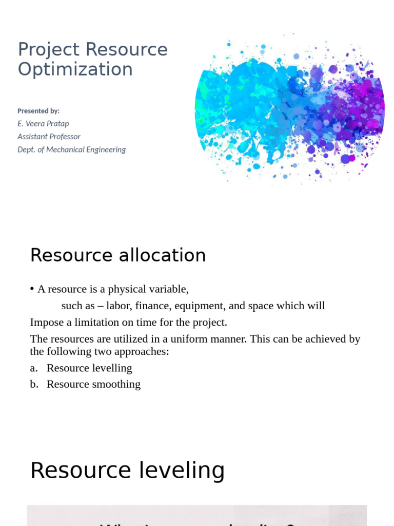 FPM 5 Project Resource Optimization | PDF