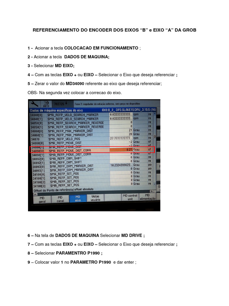 Referenciamento Eixos B e Eixo A | PDF