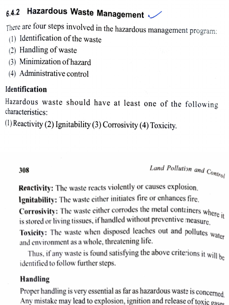 Hazardous Waste Management Guide | PDF | Weathering | Waste