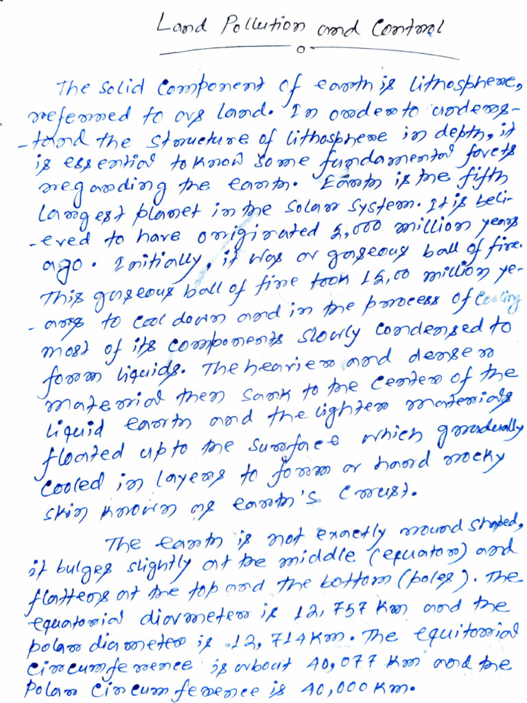 Land Pollutionand Control_Part-1 | PDF