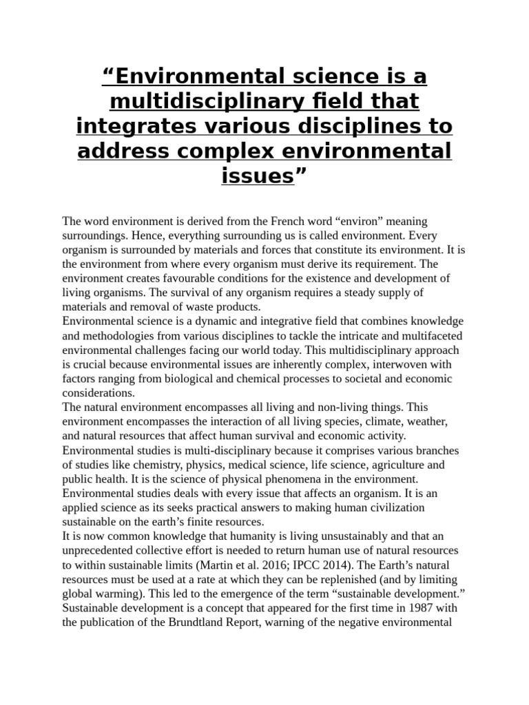 EVS ASSIGNMENT | PDF | Climate Change | Climate Change Mitigation