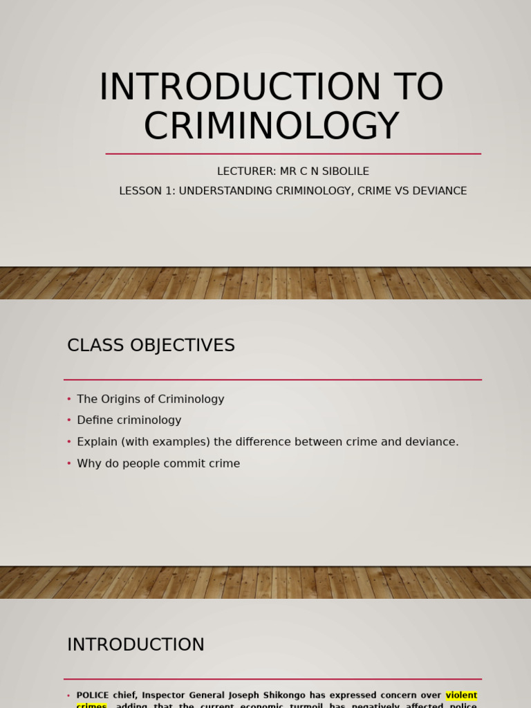 Understanding Criminology Basics | PDF | Criminology | Crime & Violence