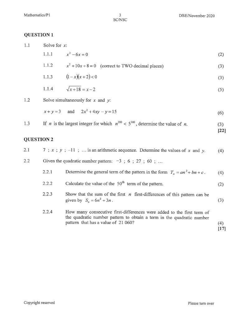 Wednesday Maths Worksheet | PDF