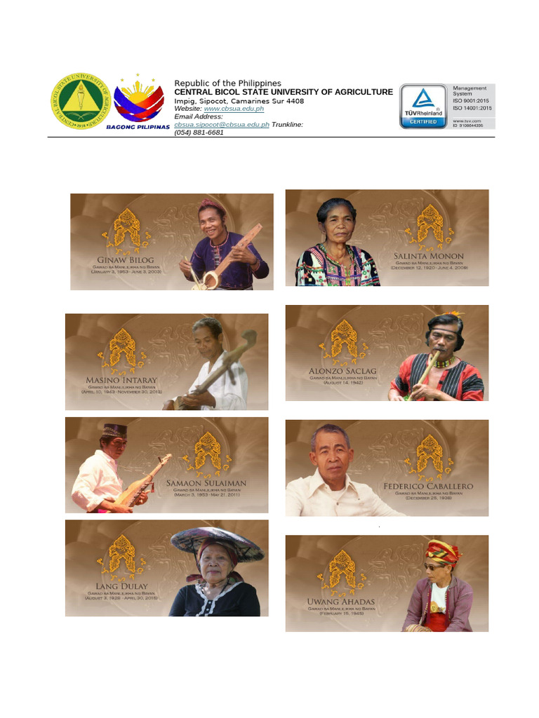 Cbsua Logo | PDF | Philippines