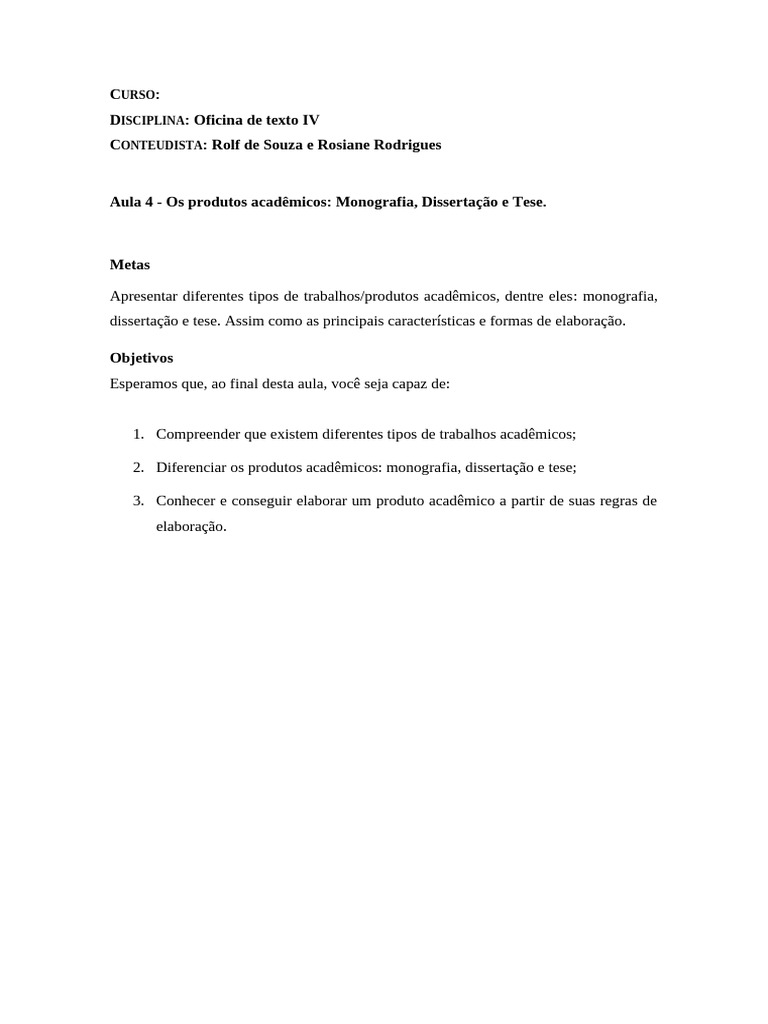 Aula04-V2-DI Rolf e RRA | PDF | Abstract (resumo) | Science