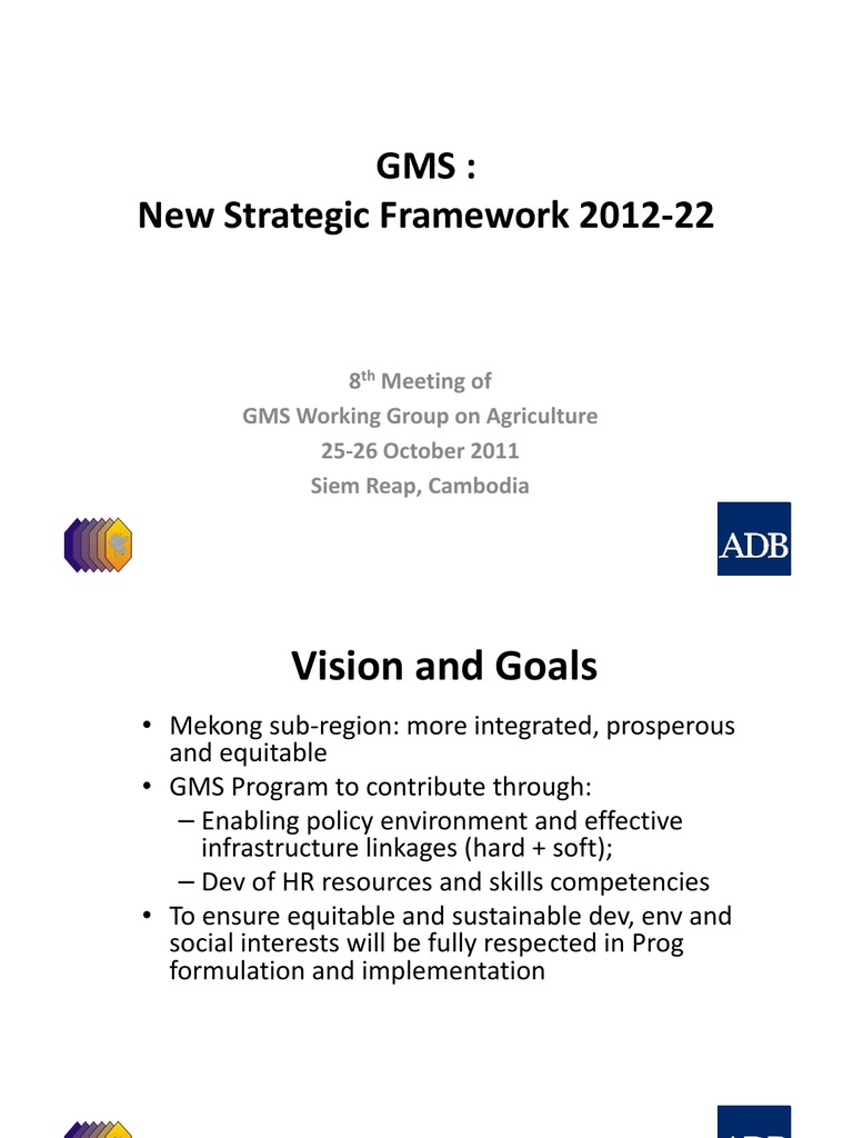 GMS Strategic Framework 2012-2022 Overview | PDF | Capacity Building ...