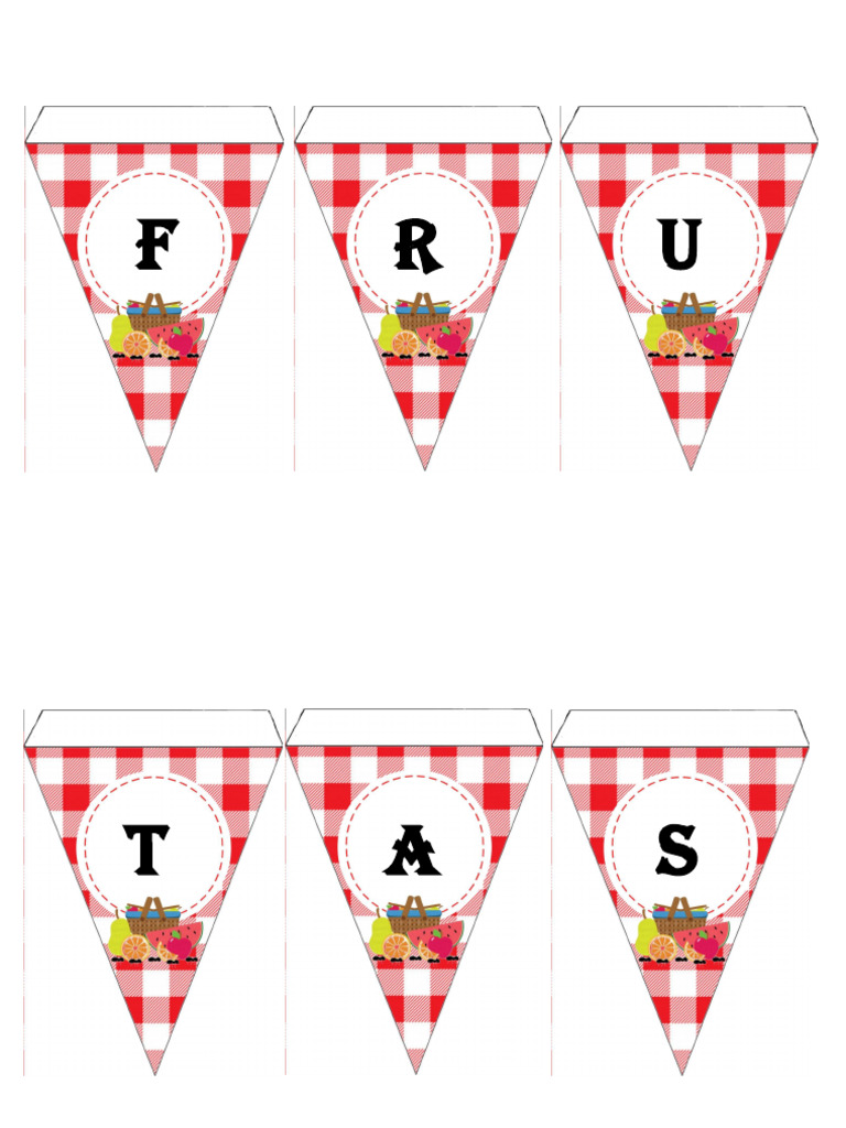 Bandeirolas - Frutas | PDF