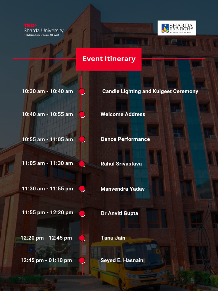 TEDx Itinerary Planner - 20250316 - 182620 - 0000 | PDF
