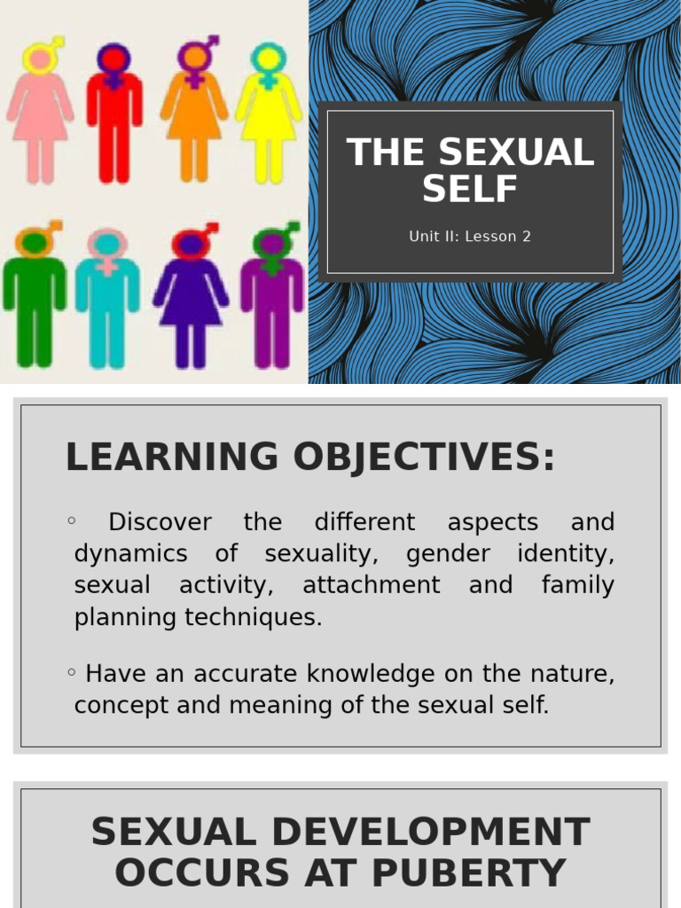 Unit 2 Lesson 2 The Sexual Self | PDF | Sexually Transmitted Infection ...
