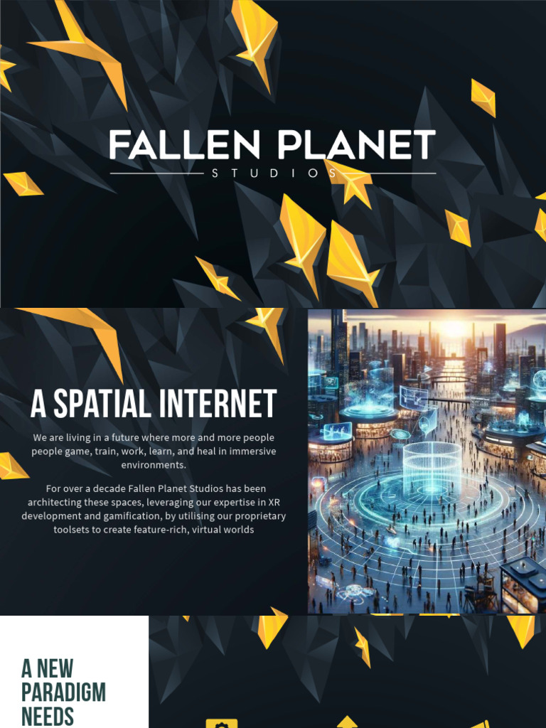 Fallen Planet Studios Company Overview | PDF | Virtual Reality | Alternate Reality