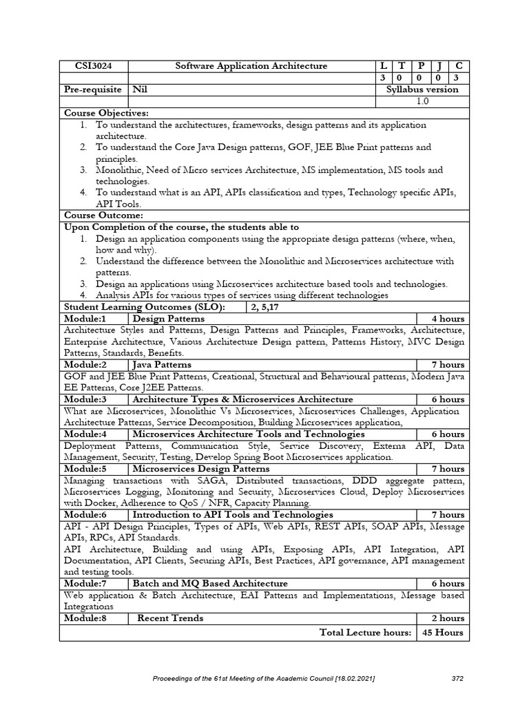 Csi3024 Software-Application-Architecture TH 1.0 66 Csi3024 61 Acp | PDF | Java (Programming ...