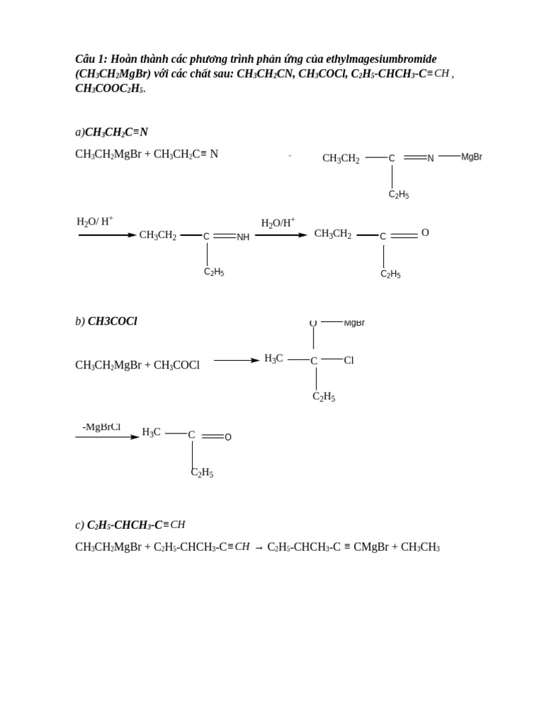 Bài tập nhóm (đề 57) môn HHC | PDF