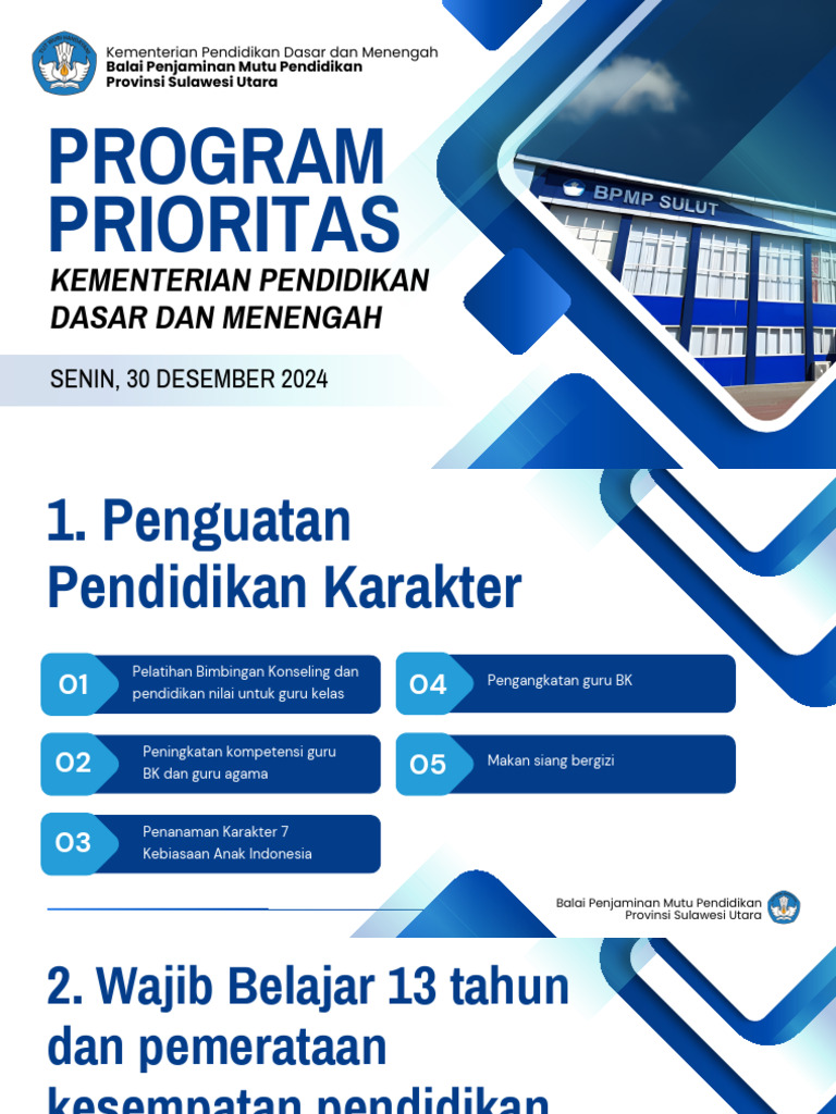6 Program Prioritas Kemendikdasmen | PDF