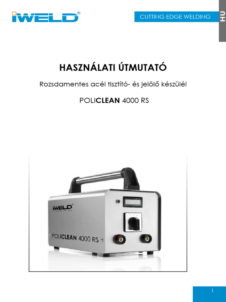 POLICLEAN 4000 RS - Manual | PDF