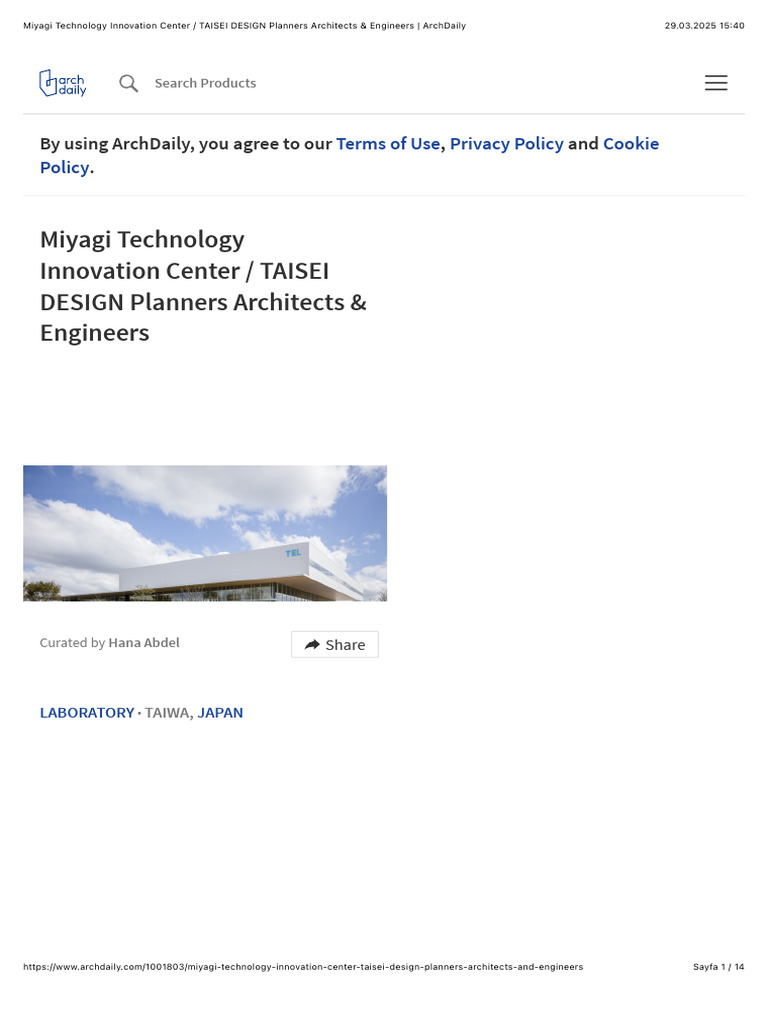 Miyagi Technology Innovation Center: TAISEI DESIGN Planners Architects ...