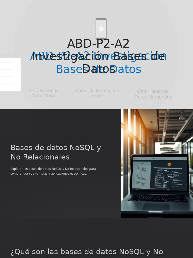 Bases de Datos NoSQL y No Relacionales | PDF | No Sql | Bases de datos