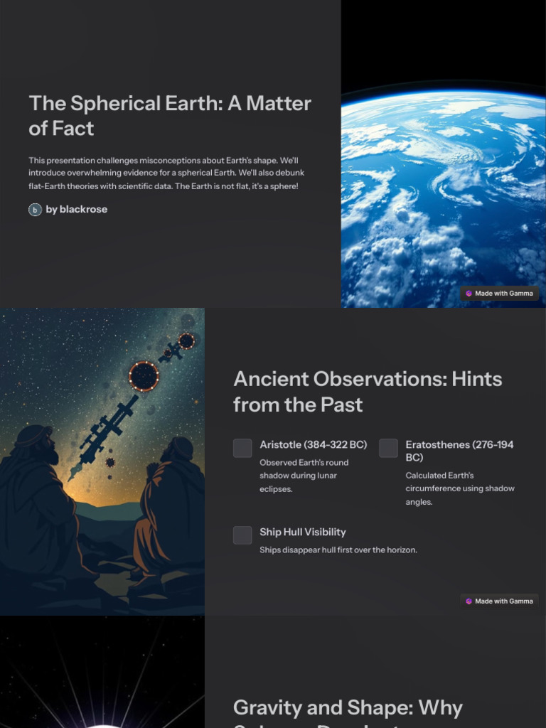 The Spherical Earth A Matter of Fact | PDF | Earth | Latitude