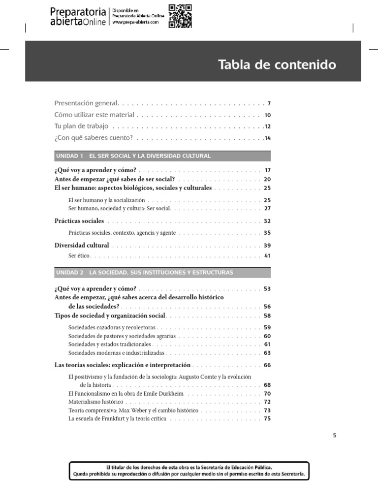 m4 Temario Prepa | PDF | Sociedad | Sociología