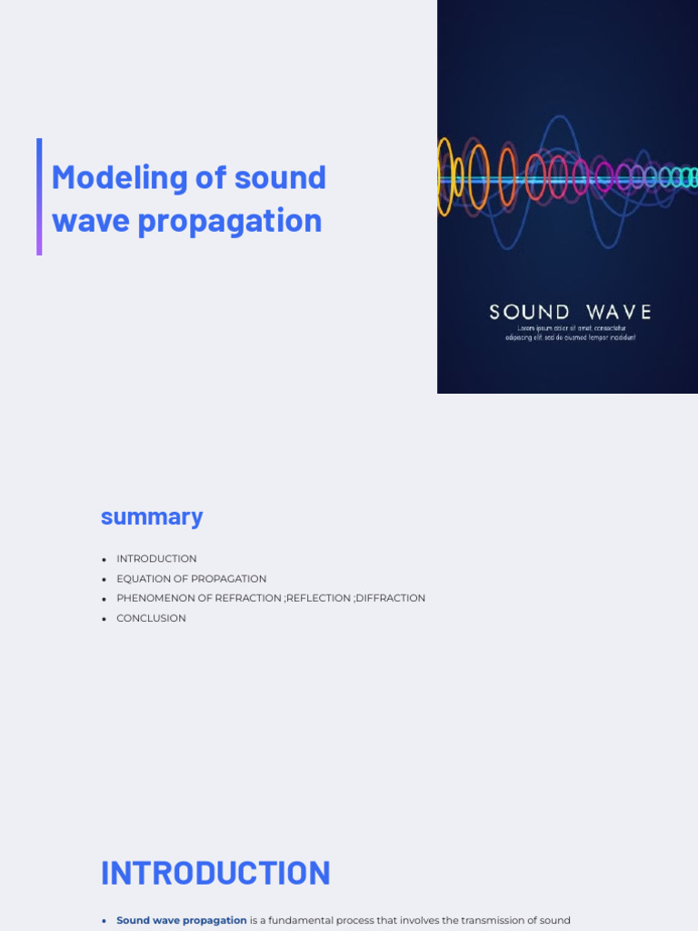Modeling of Sound Wave Propagation | PDF | Waves | Diffraction