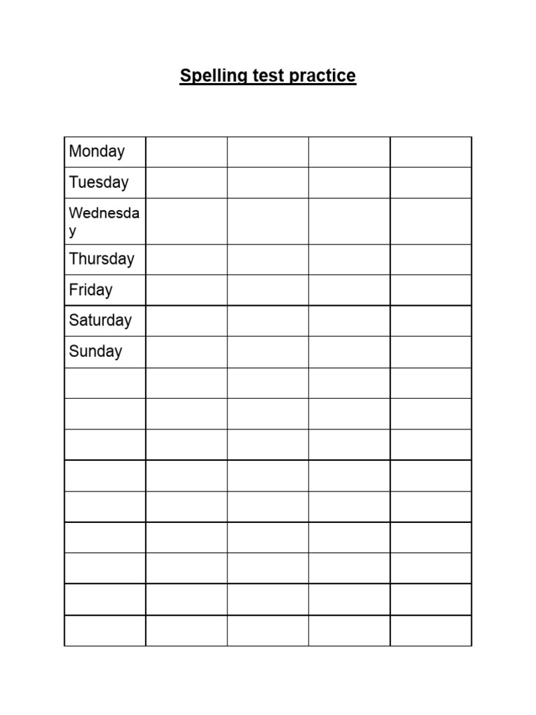 Spelling Test Practice 15 | PDF