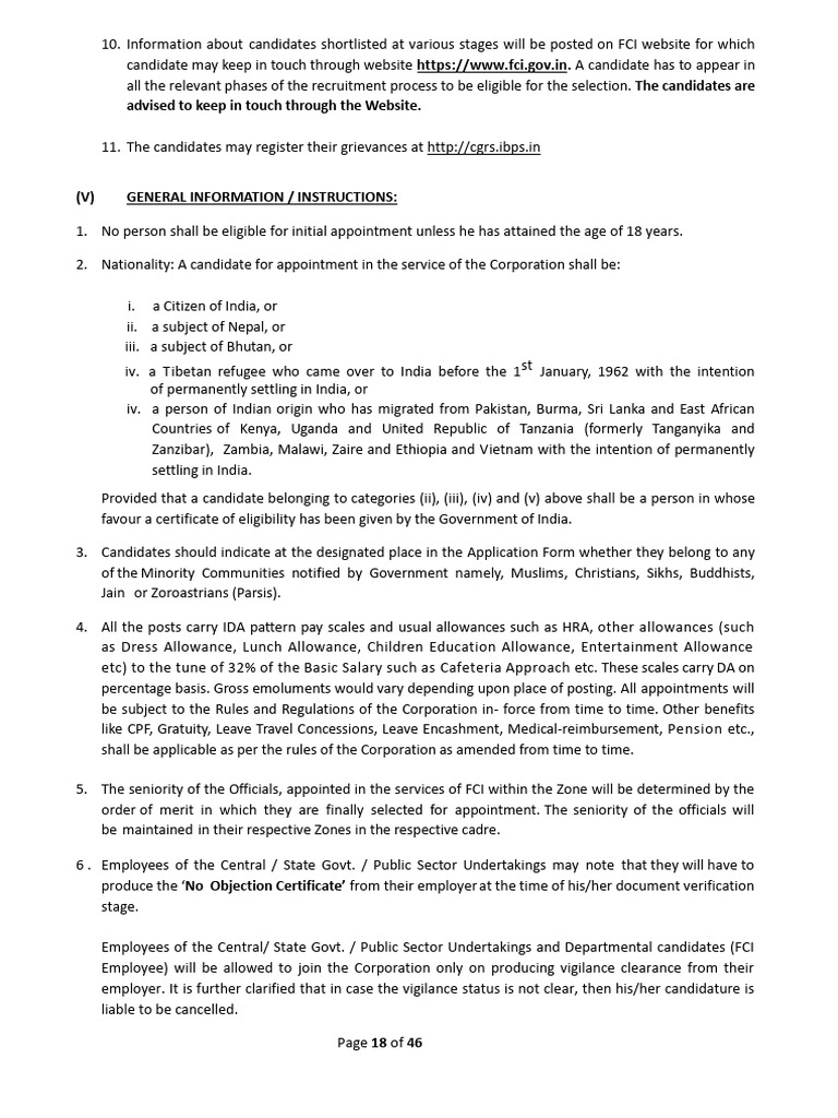 Fci Ag3 Notification 18 | PDF | Tanzania | Government