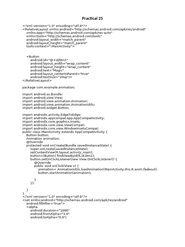 MAD Practical 25-1 | PDF