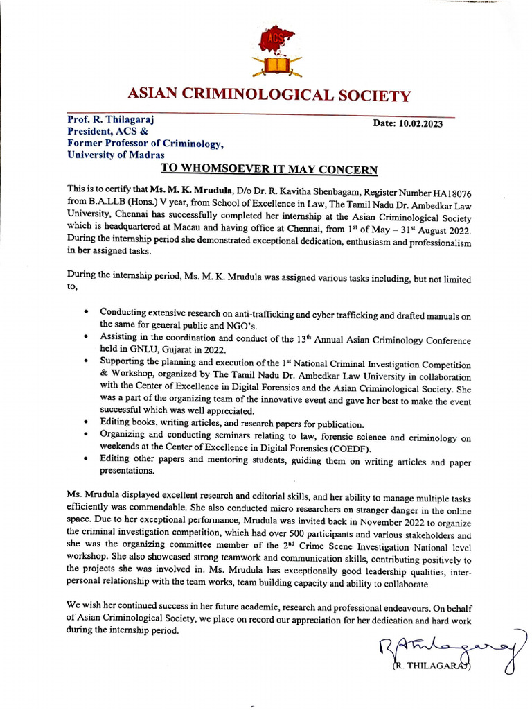 ACS Letter | PDF