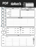 Mythic Bastionland Character Sheets | PDF