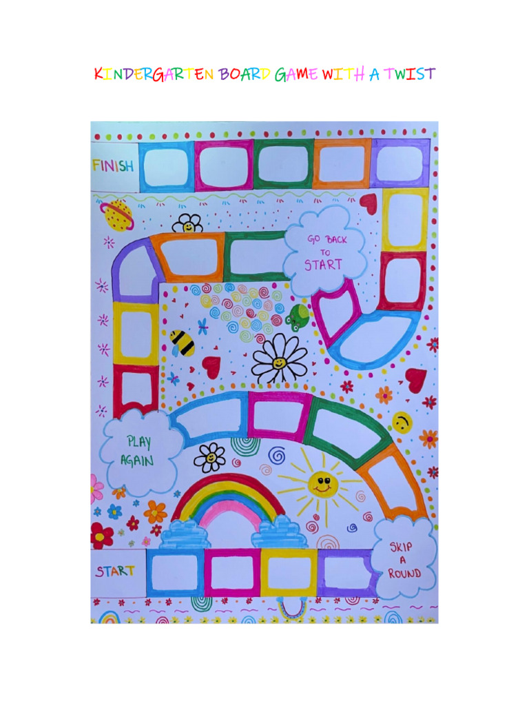 Kindergarten Board Game With A Twist | PDF