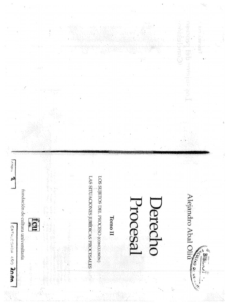 Derecho Procesal t2 (Abal) | PDF