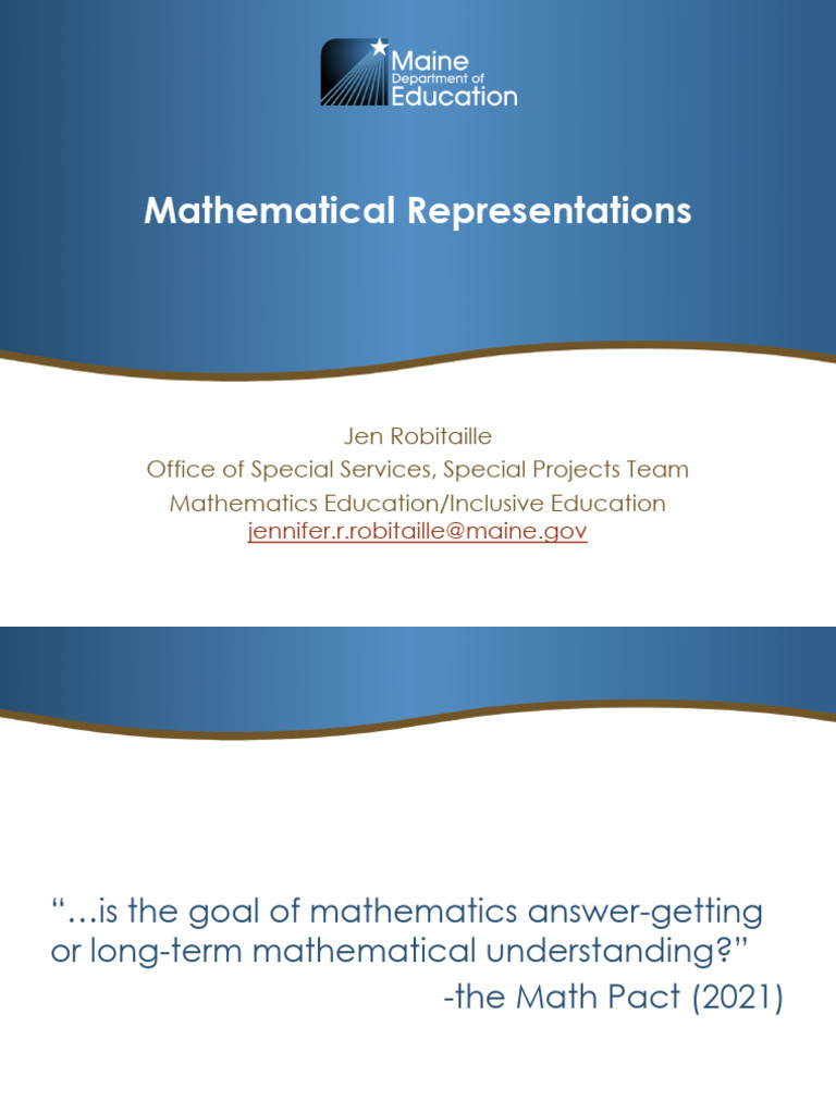 9 Mathematical Representations | PDF | National Council Of Teachers Of ...