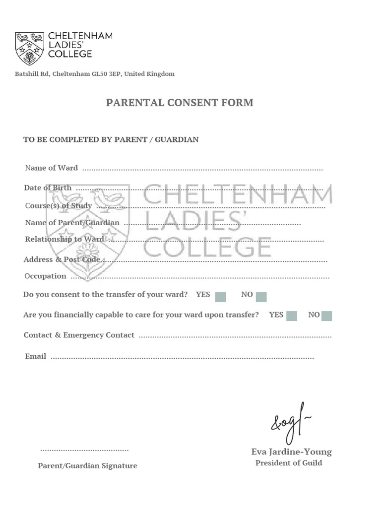 Parental Consent Form-1 | PDF