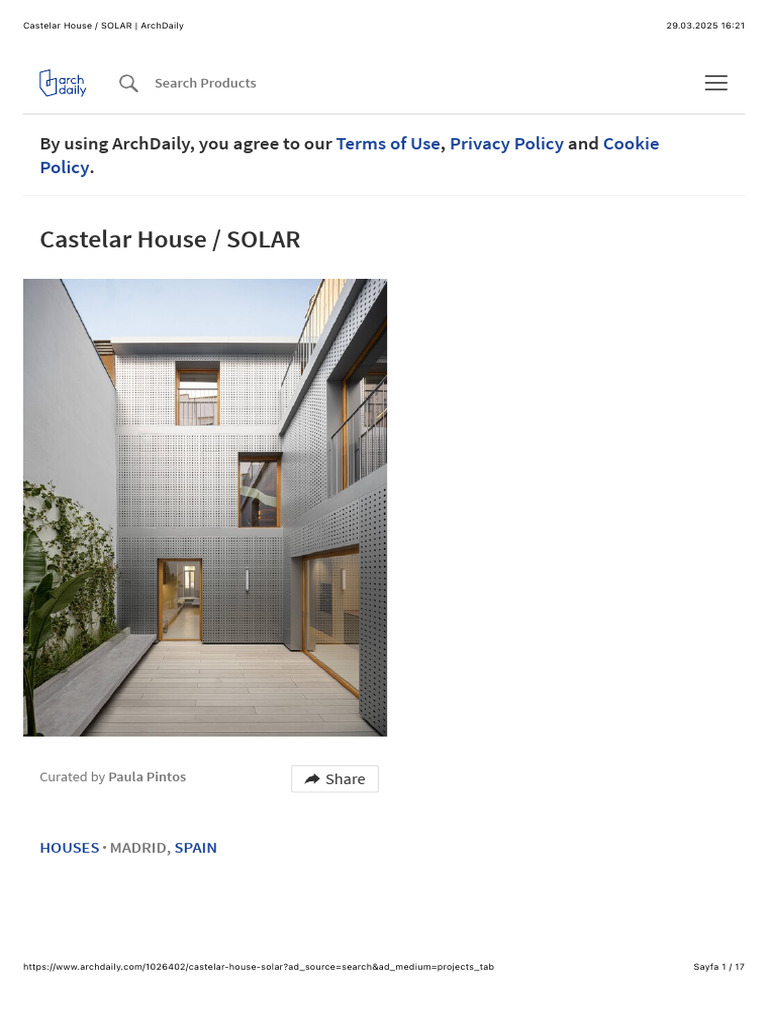 Castelar House: SOLAR - ArchDaily | PDF | Building Engineering