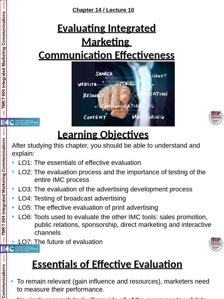 Lecture 10 Evaluating IMC Effectiveness 2024 | PDF | Marketing Communications | Brand