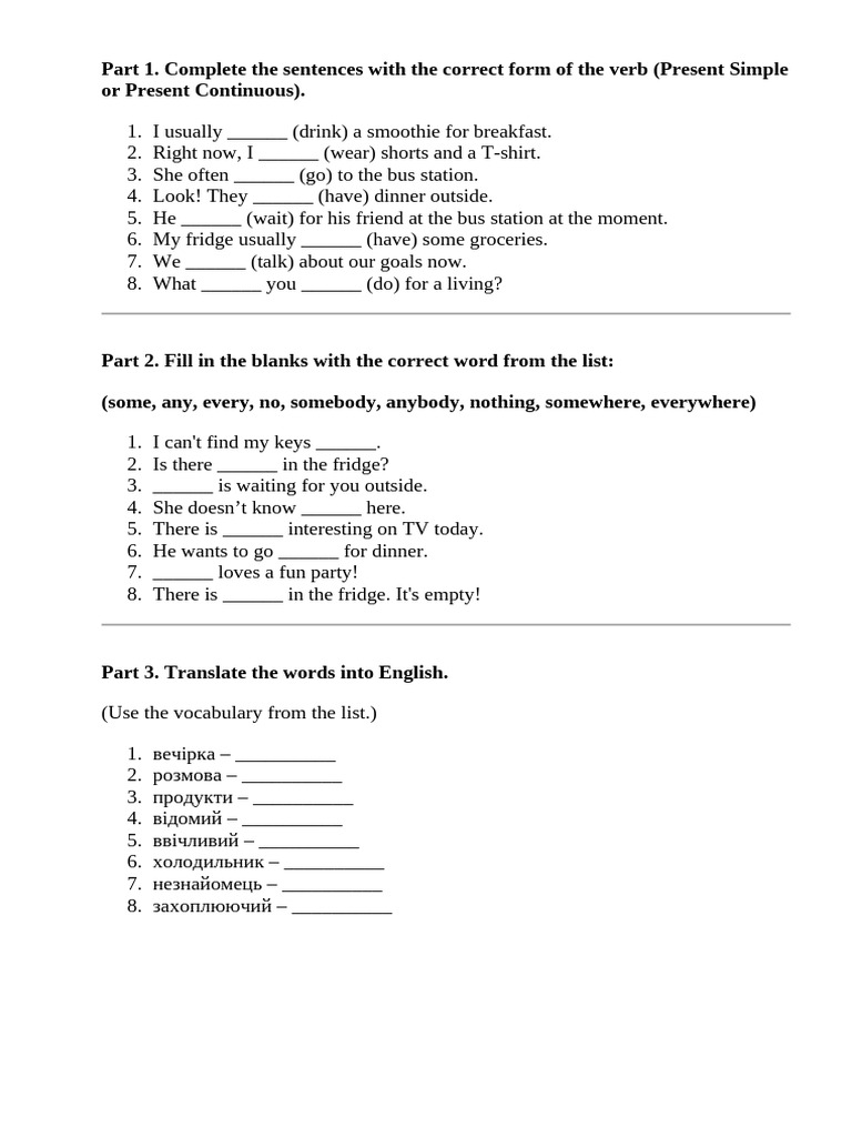 Meeting New People Homework | PDF
