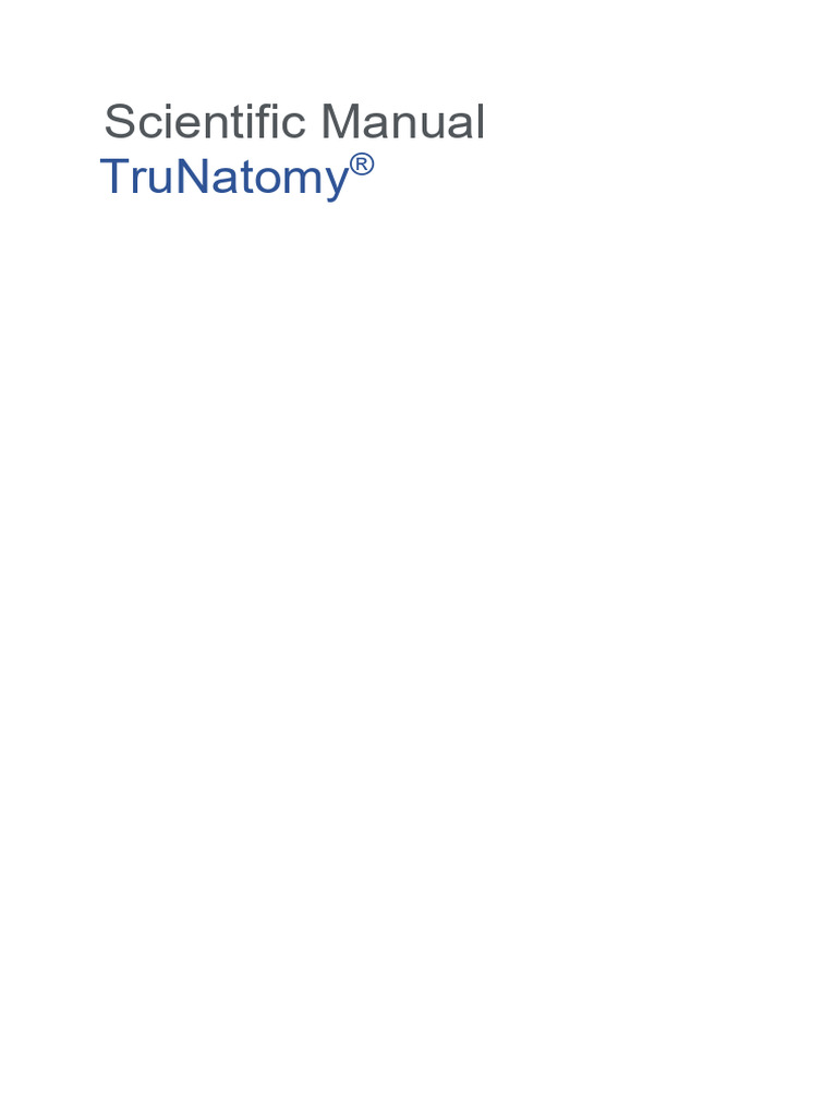 END Scientific Information TruNatomy Scientific Manual US | PDF ...
