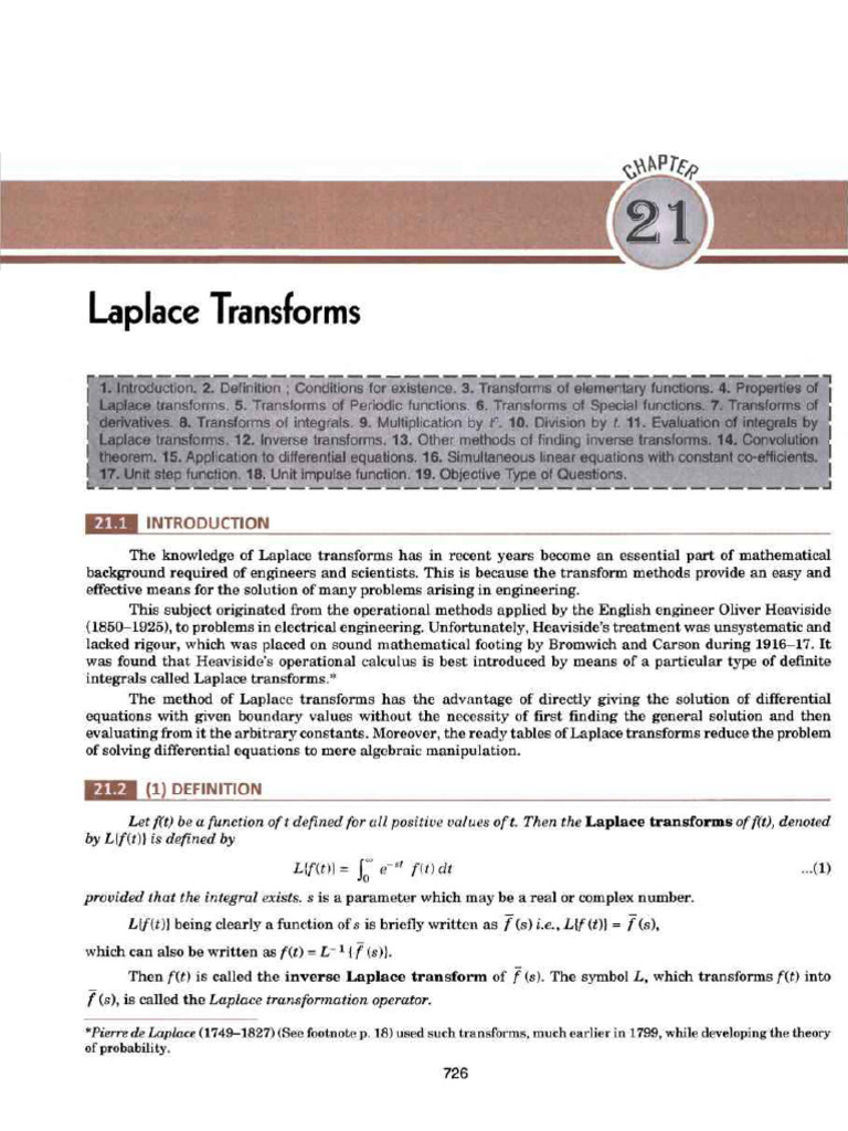 Laplace Bs Grew Al | PDF | Laplace Transform | Function (Mathematics)
