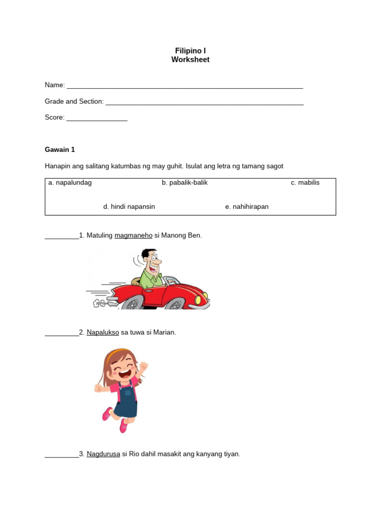 Filipino Pagtataya | PDF