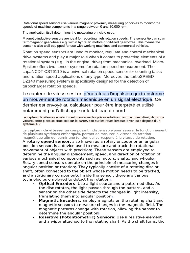 Rotational Speed Sensors Use Various Magnetic Proximity Measuring ...