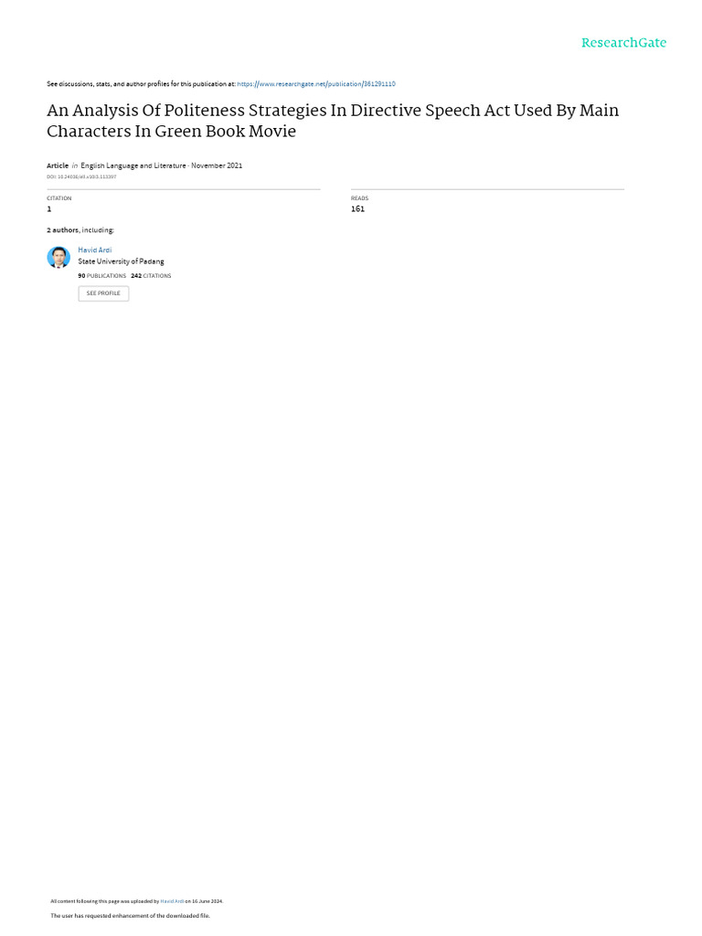 An-Analysis-Of-Politeness-Strategies-In-Directive-Speech-Act-Used-By-Main-Characters-In-Green ...