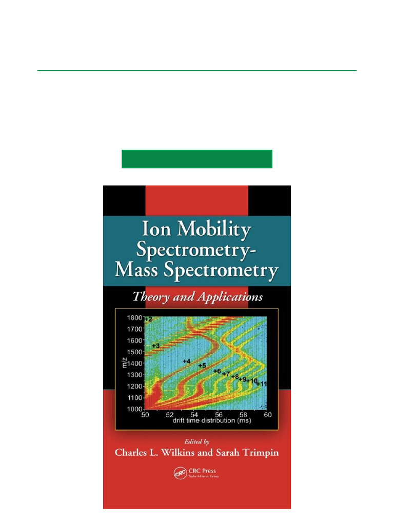 Explore Ion Mobility Spectrometry Mass Spectrometry Theory and ...