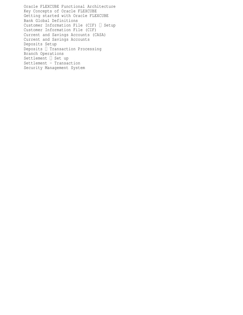 Flexcube Training | PDF