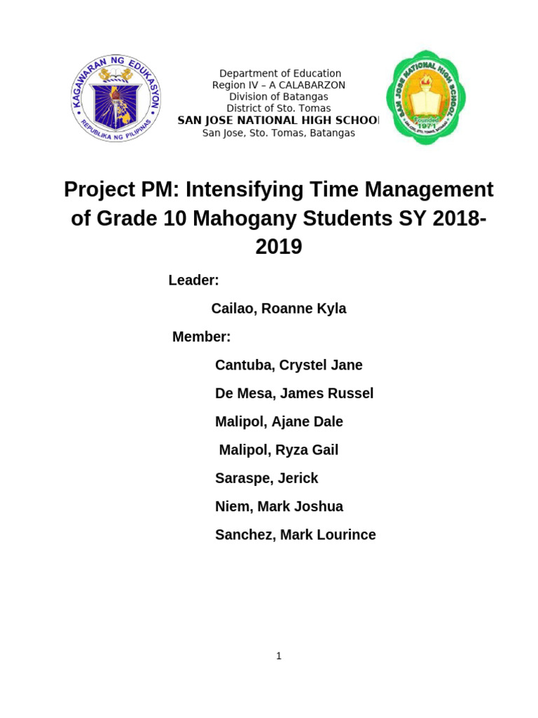 Research Study Time Managememnt | PDF | Time Management | Professional ...