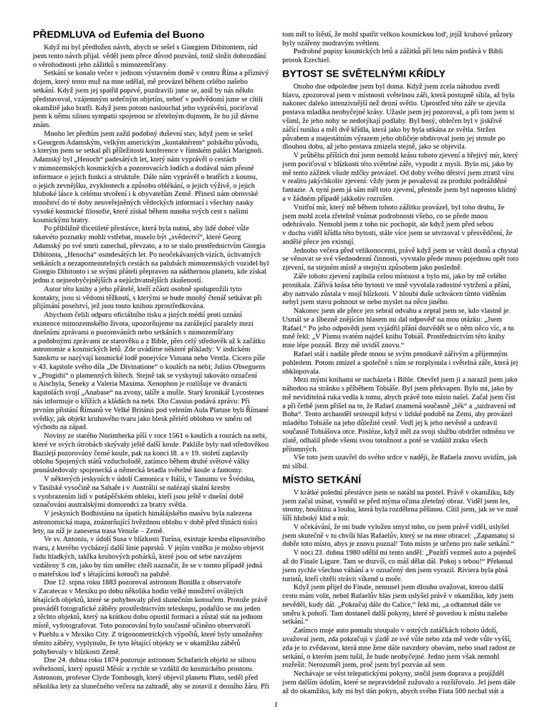 Dibiont, Giorgie - Andele v Kosmickych Lodich | PDF